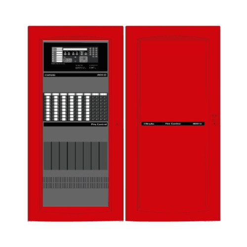 Gabinete con Puerta de Vidrio para Panel 4100es de 3 Bahías Color Rojo ...