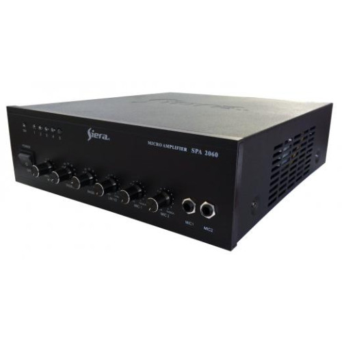 Amplificador Mezclador 60W RMS SPA2060 - NACIONAL. | megacenter.cl
