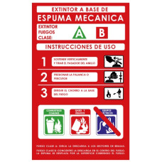 Etiquetas de Extintor Delanteras y Traseras - Megacenter