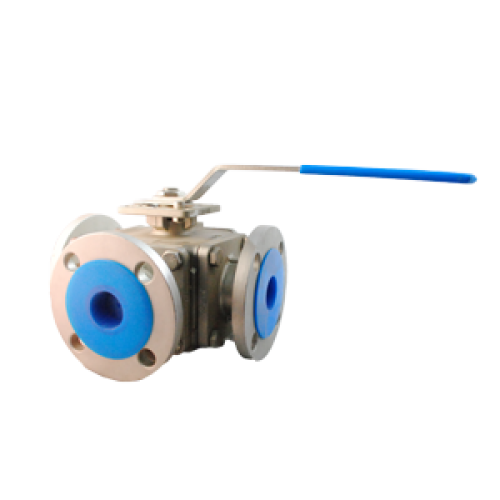 Válvula Industrial Bola Tipo L SS316 - SS316 FL 150 2 1 - 2