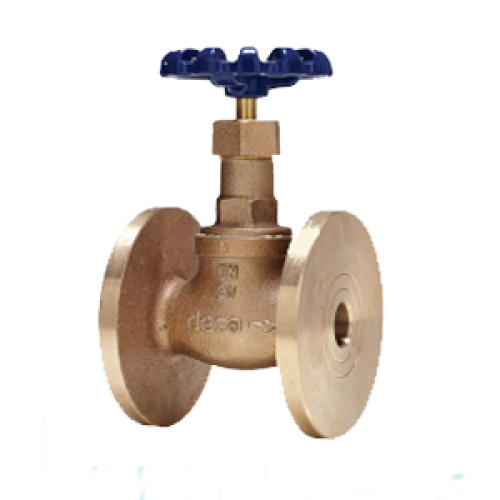 Válvula Industrial Globo Deca Bronce FIG 013 FLg Sin Perforar 50Mm ...